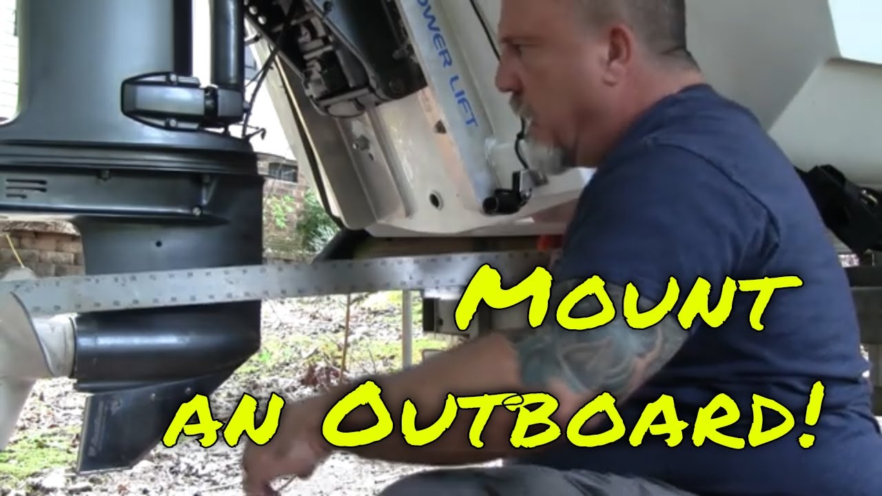 How to Mount an Outboard - Set Height Correctly and Rig - Boston Whaler ...